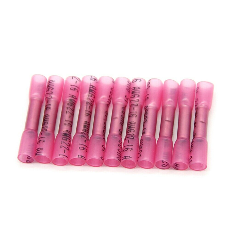 10 x Pink Butt Splice Heat Shrink Connectors | Riggtech